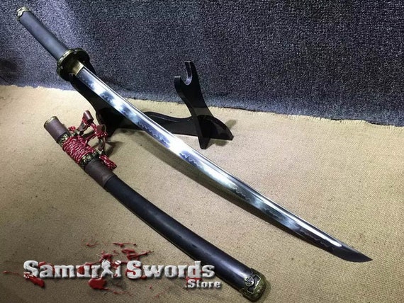 Custom Tachi for Sale Hand Forged Tachi Sword With Ebony Wood - Etsy