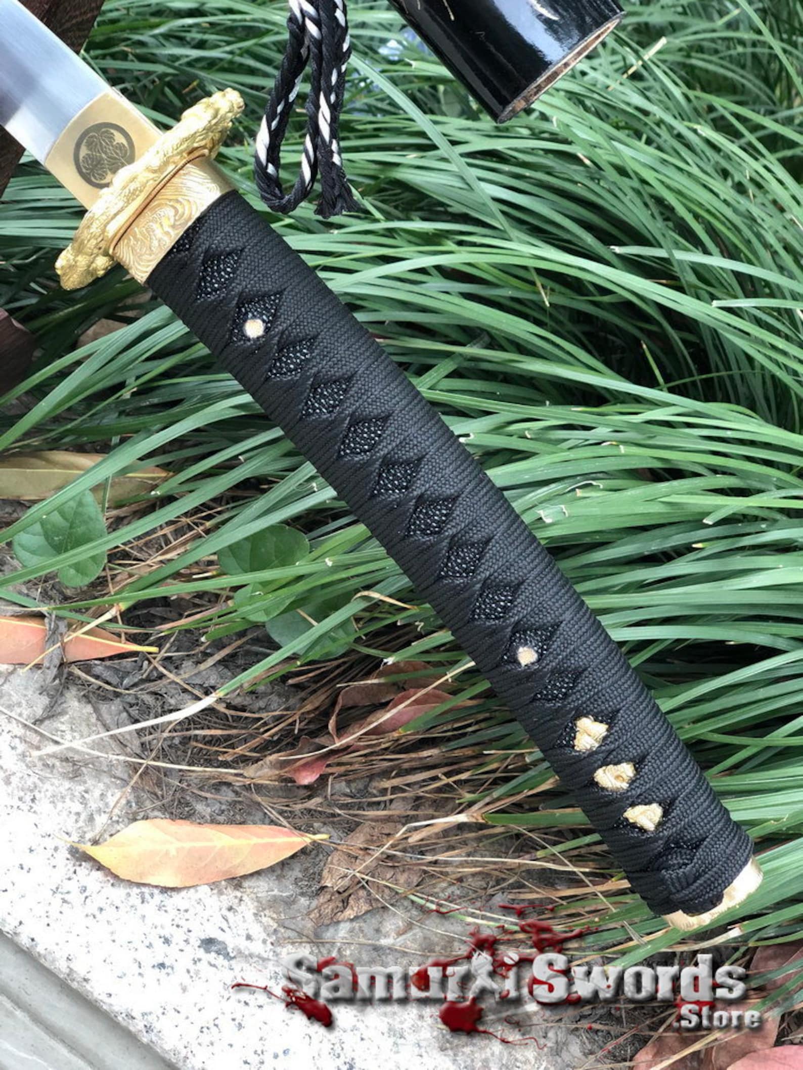 Full Tang Custom Tachi Sword Shinken Tachi Sword With Black | Etsy
