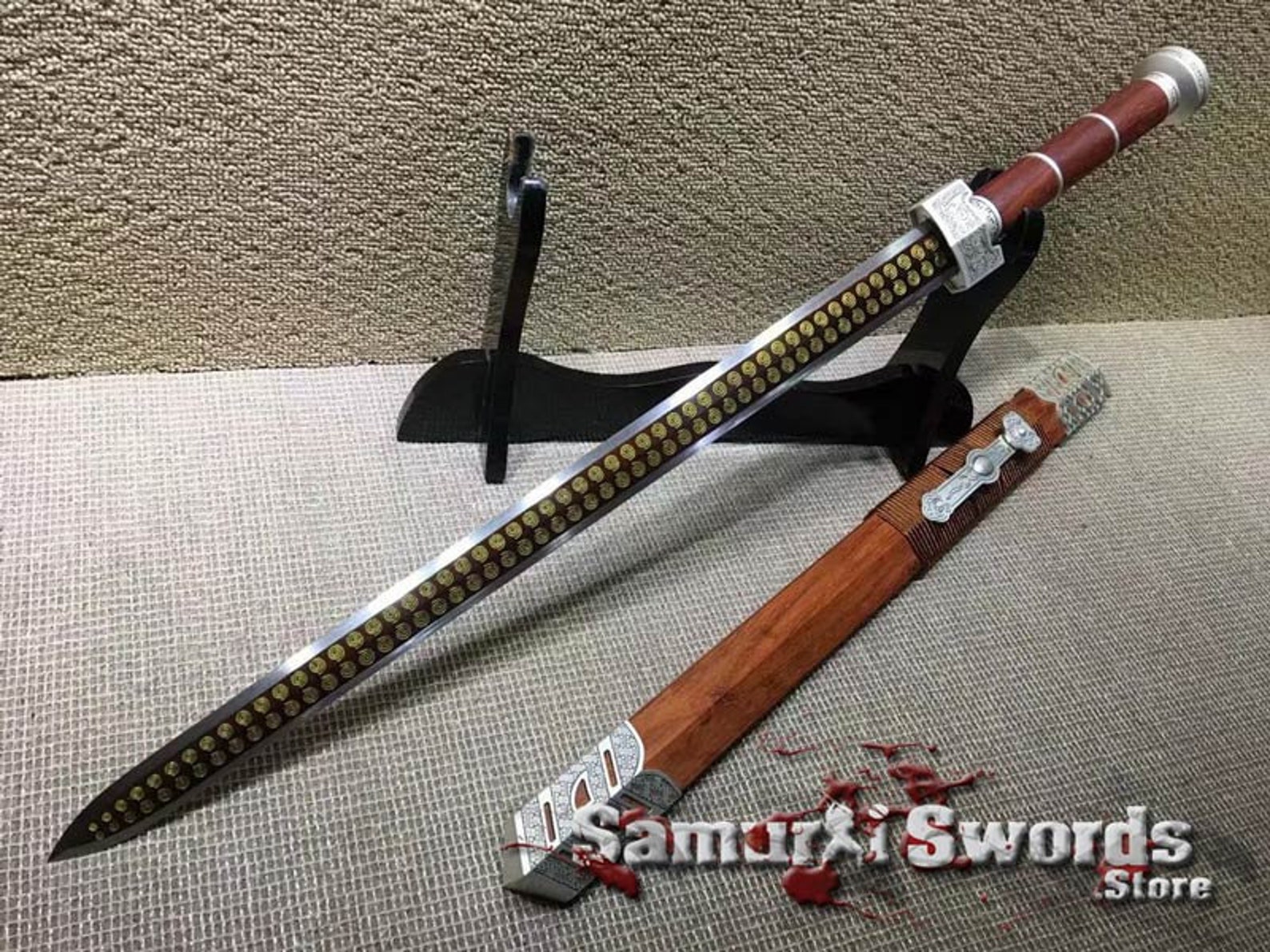 Hand Made Chinese Jian Sword With Zinc Fittings Custom Jian - Etsy