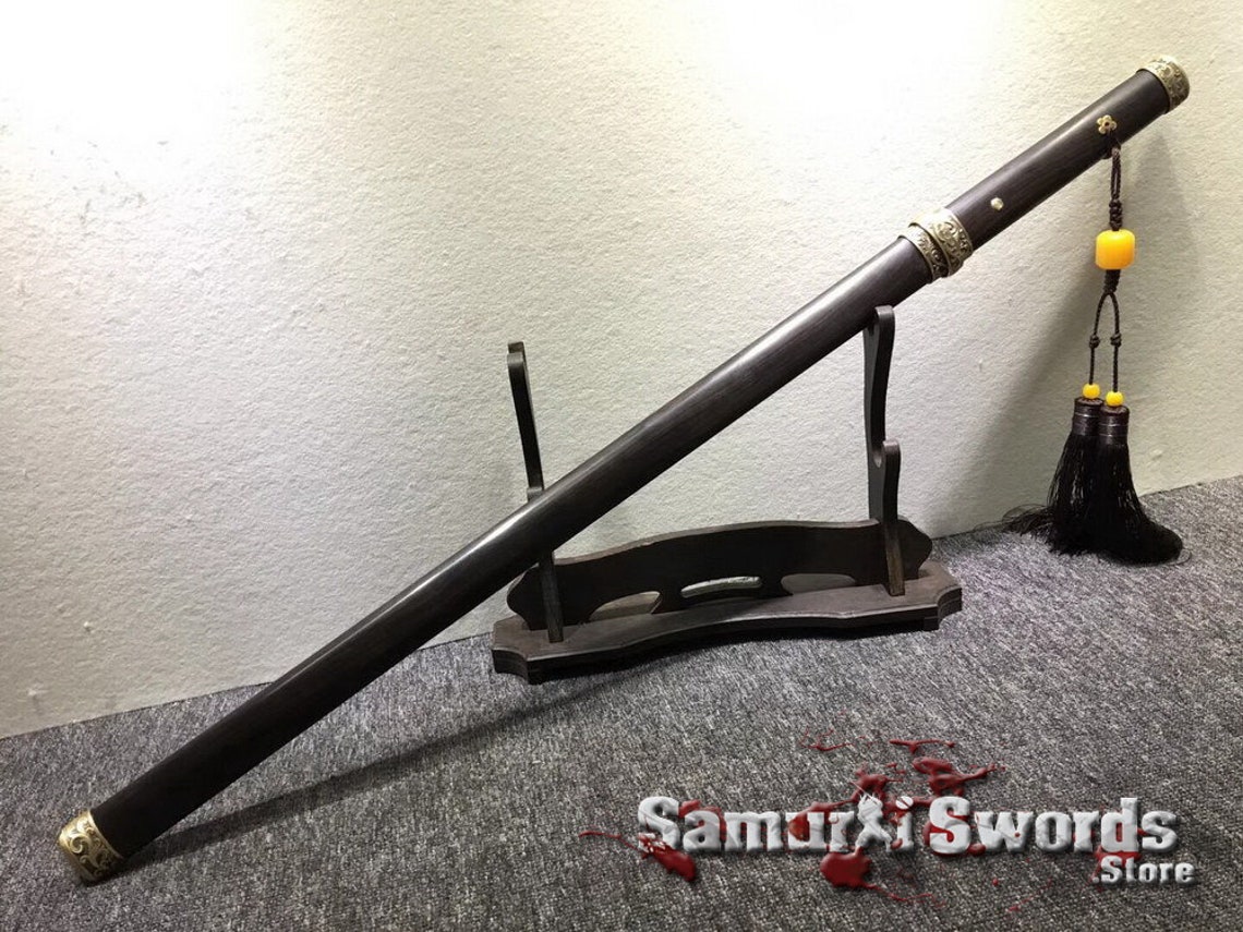 Chinese Jian Sword Blade Custom Jian Sword with Ebony Wood | Etsy