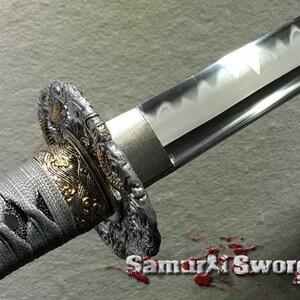Full Tang Real Ninjato Sword, Custom Ninjato Blade With Hadori Polish ...