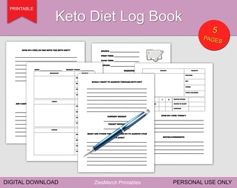 Diet Log Book - Etsy