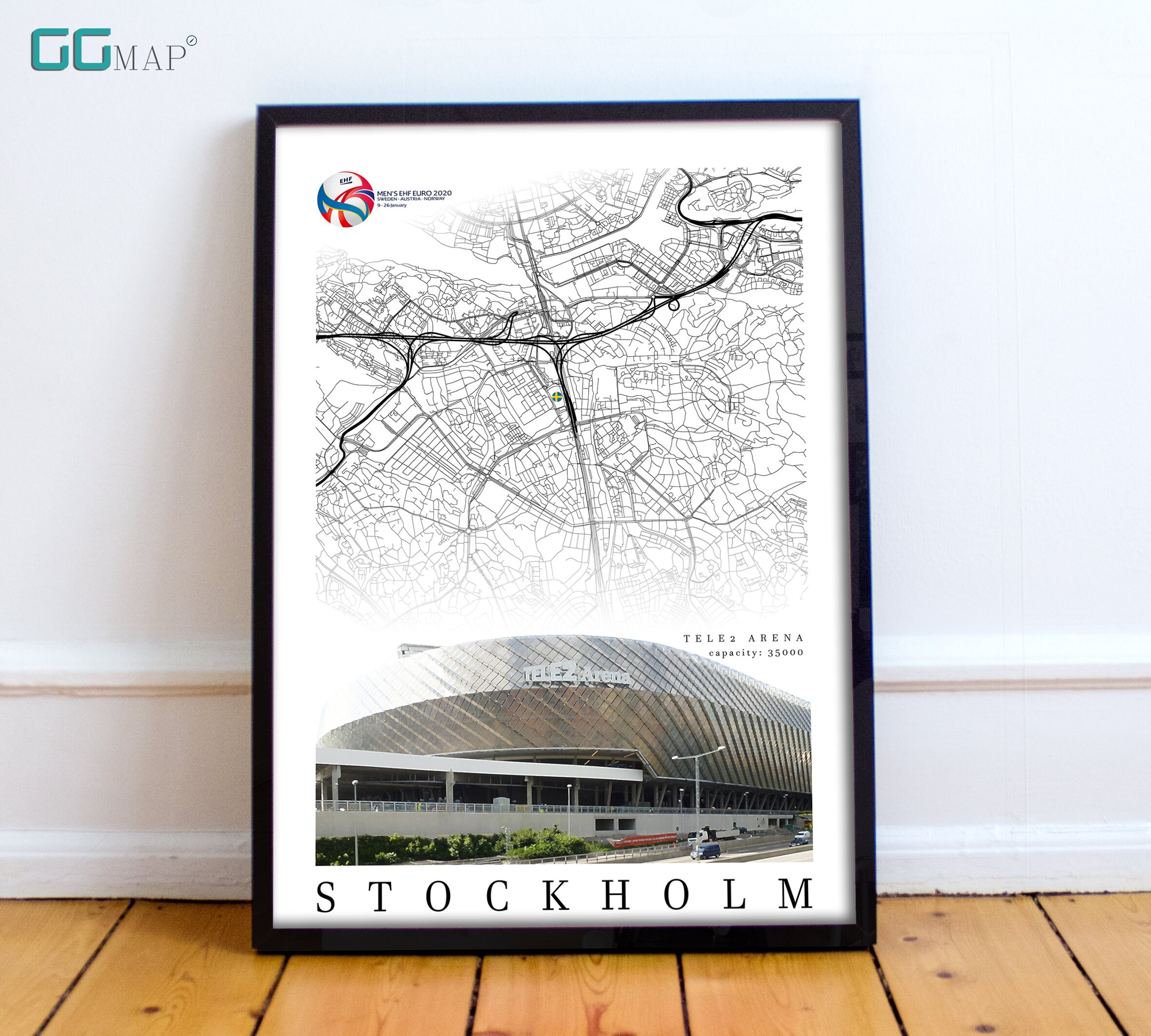 City Map of STOCKHOLM Tele2 Arena Home Decor Tele2 Arena Tele2 Arena ...