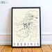 City Map of TREBINJE Home Decor Wall Decor Office Map Travel Map Print ...