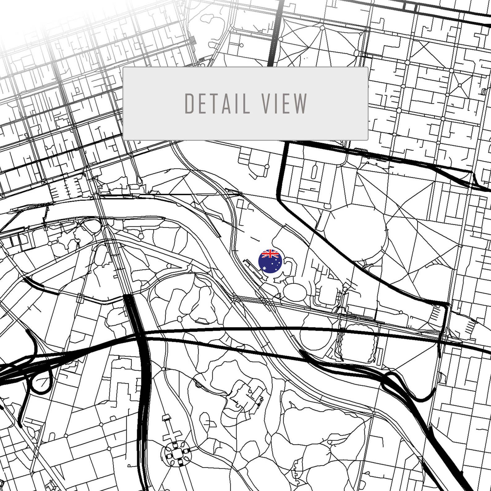 City Map of MELBOURNE Rod Laver Arena Home Decor - Etsy