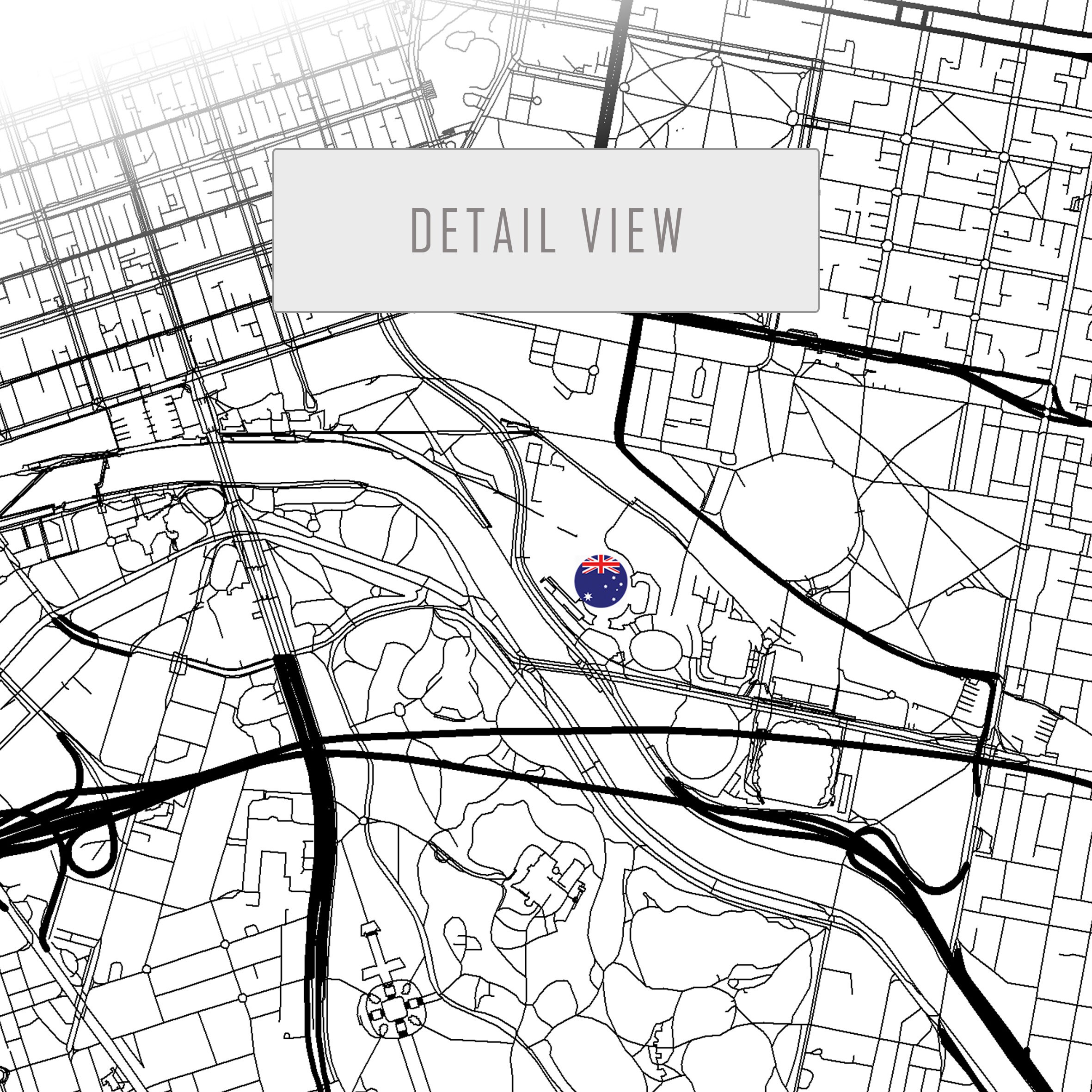 City Map of MELBOURNE Rod Laver Arena Home Decor - Etsy