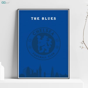 CHELSEA Skyline Poster - Chelsea Print - Home Decor Chelsea - Wall ...