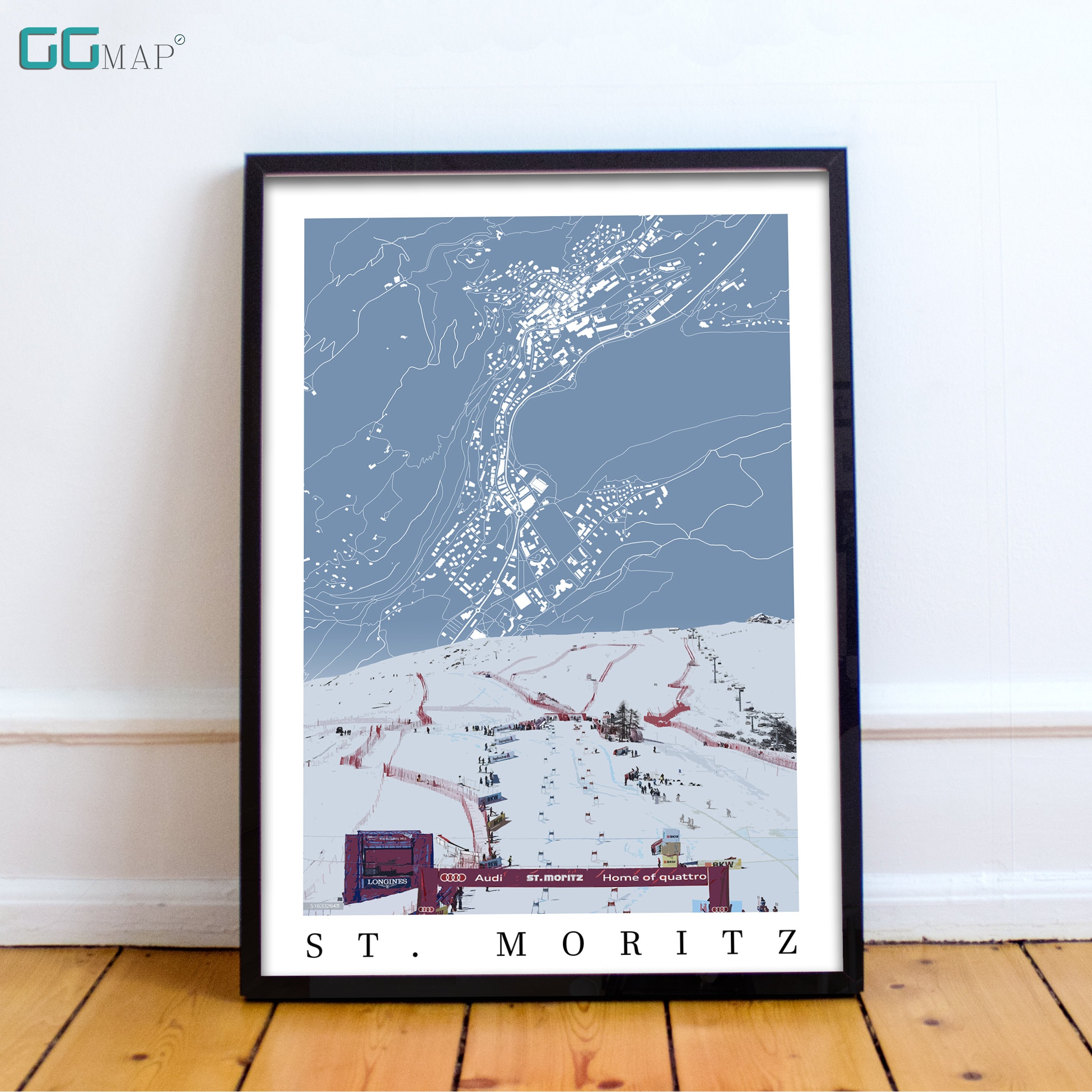 City Map of ST. Moritz St. Moritz Skiing St. Moritz Skiing Adventure ST ...