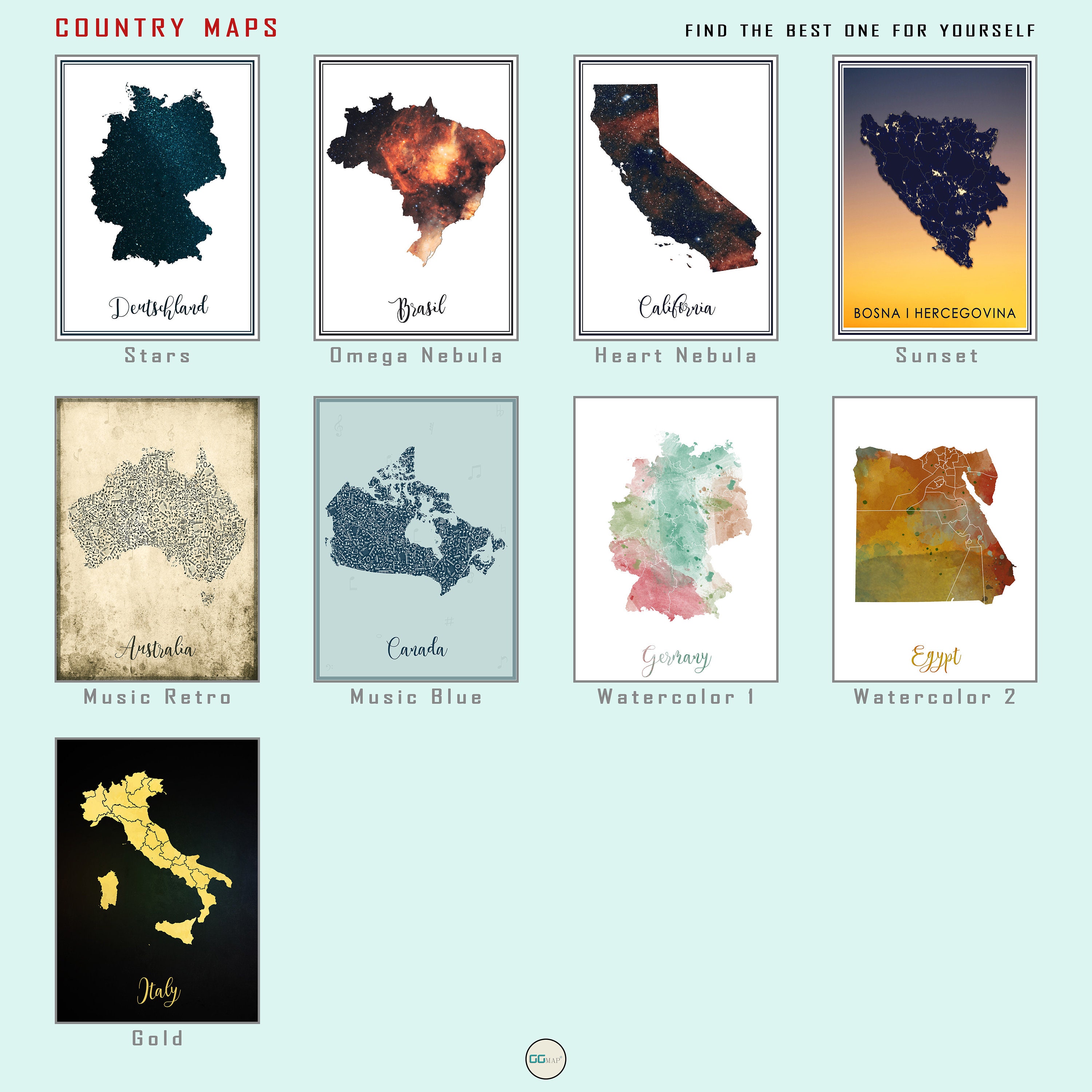 INDIA Map India Stars Map Travel Poster Home Decor Wall Decor Office ...