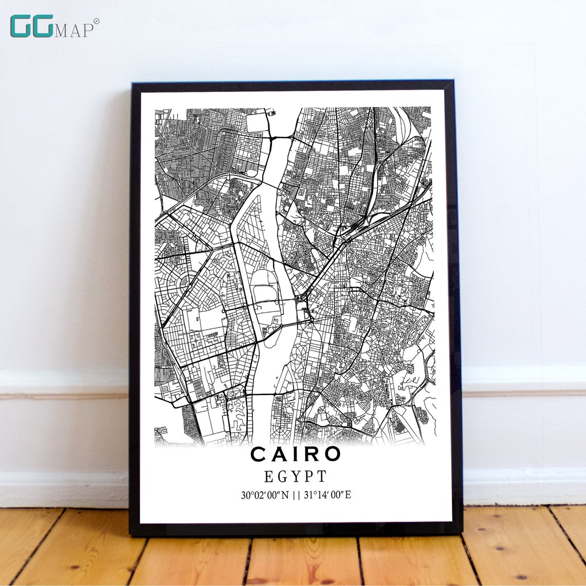 City Map of CAIRO Home Decor Wall Decor Office Map - Etsy