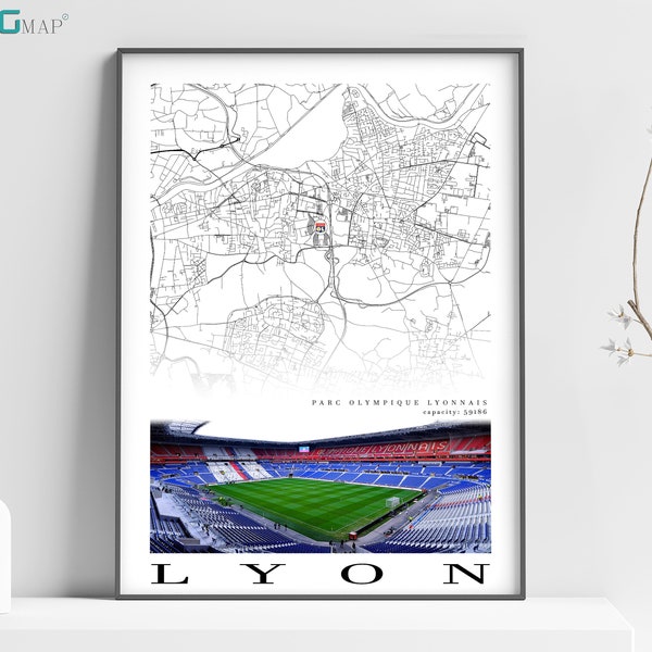 Lyon Stadium Poster - Etsy