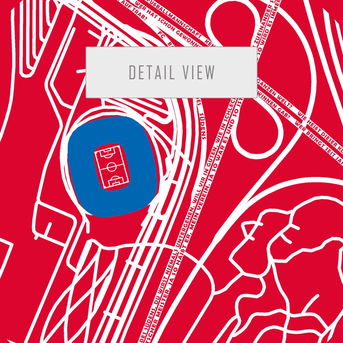 Map of ALLIANZ ARENA City Map of Mnchen Allianz Arena - Etsy
