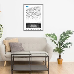 City Map of MELBOURNE Rod Laver Arena Home Decor - Etsy