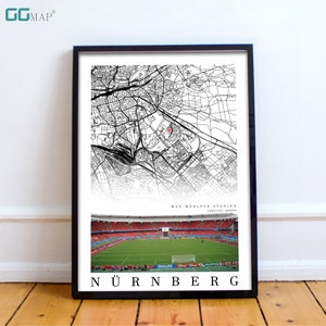 City Map of NÜRNBERG - Max-morlock-stadion - Home Decor Max-morlock ...