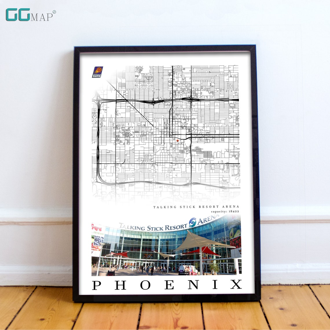 City Map of PHOENIX Talking Stick Resort Arena Home Decor - Etsy