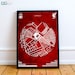 Map of ANFIELD City Map of LIVERPOOL Anfield Stadium - Etsy
