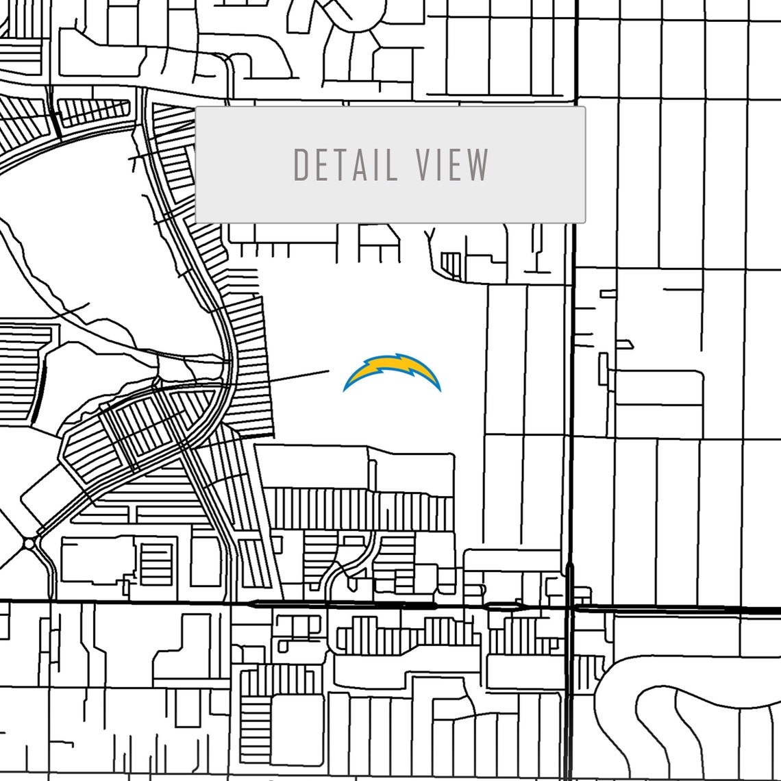 City map of LOS ANGELES Sofi Stadium poster Home Decor Los | Etsy