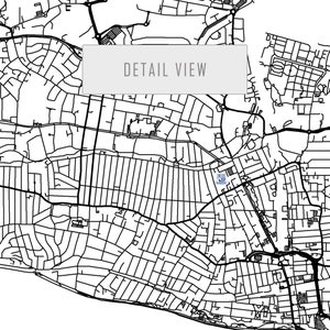 City Map of SOUTHEND-ON-SEA Roots Hall Football Stadium Home Decor ...