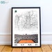 City Map of ROME Foro Italico Foro Italico Wall Decor Foro Italico Home ...