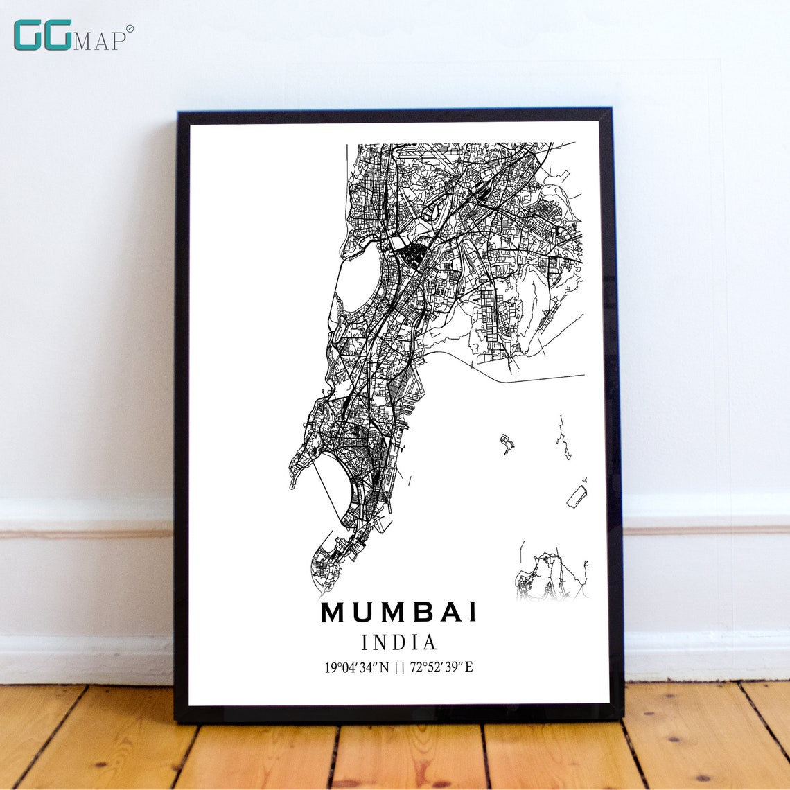 City Map of MUMBAI Mumbai Classic Map Home Decor Travel - Etsy