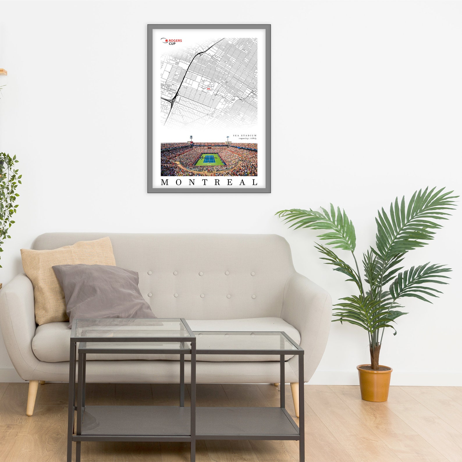 City Map of MONTREAL IGA Stadium IGA Stadium Gift Montreal Wall Decor ...