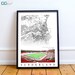 City Map of SUNDERLAND Stadium of Light Home Decor Stadium of Light ...