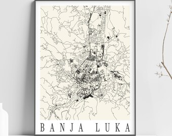 City Map of LIVNO Home Decor Wall Decor Office Map Travel Map Print Map ...