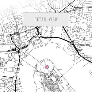 City Map of LONDON O2 Arena O2 Arena Wall Decor O2 Arena Home Decor O2 ...