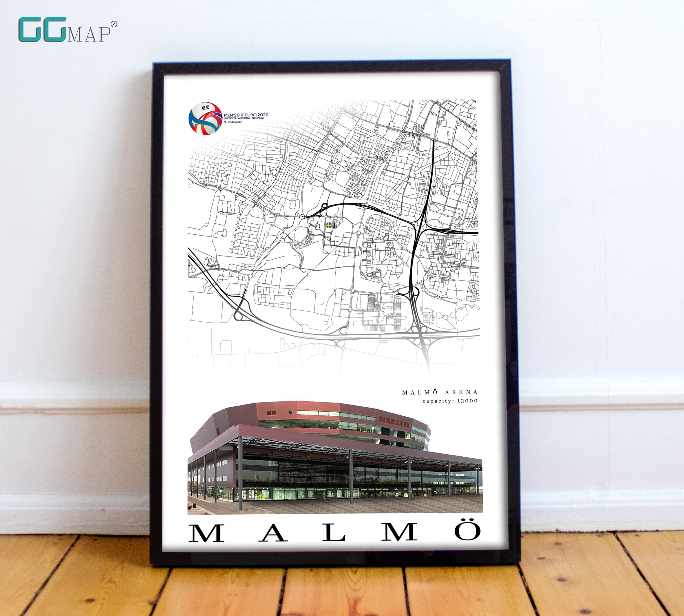 City Map of MALM Malm Arena Home Decor Malm Arena Malm Arena Poster ...