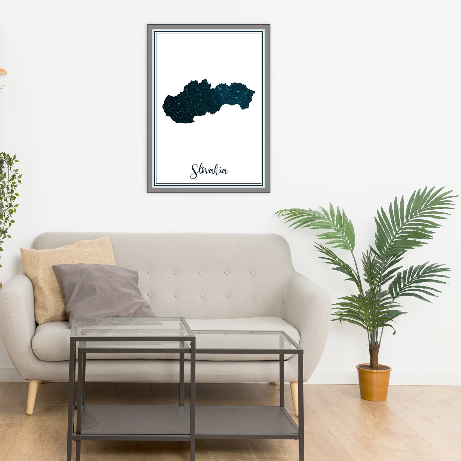 SLOVAKIA Map Slovakia Stars Map Travel Poster Home Decor Wall Decor ...