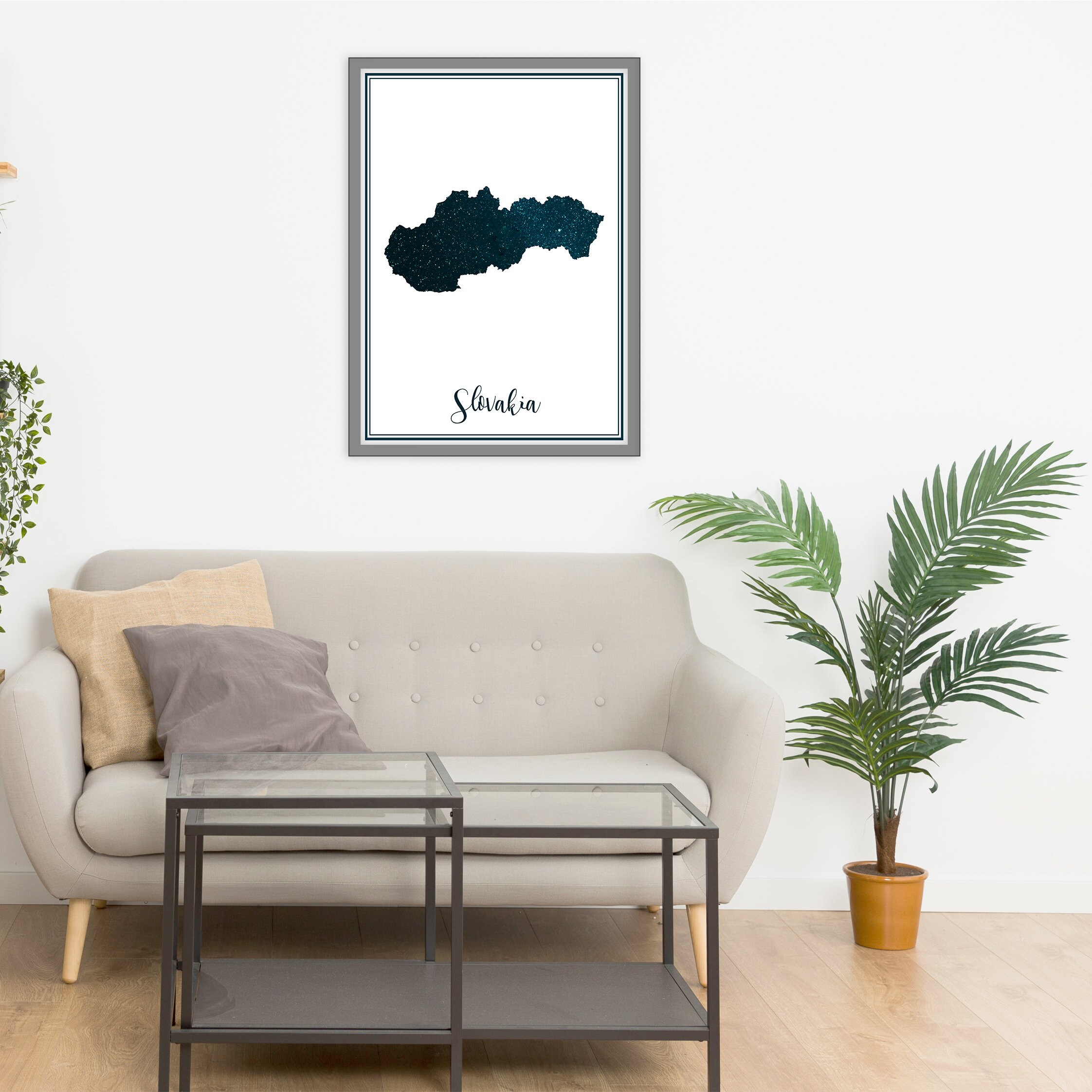 SLOVAKIA Map Slovakia Stars Map Travel Poster Home Decor Wall Decor ...