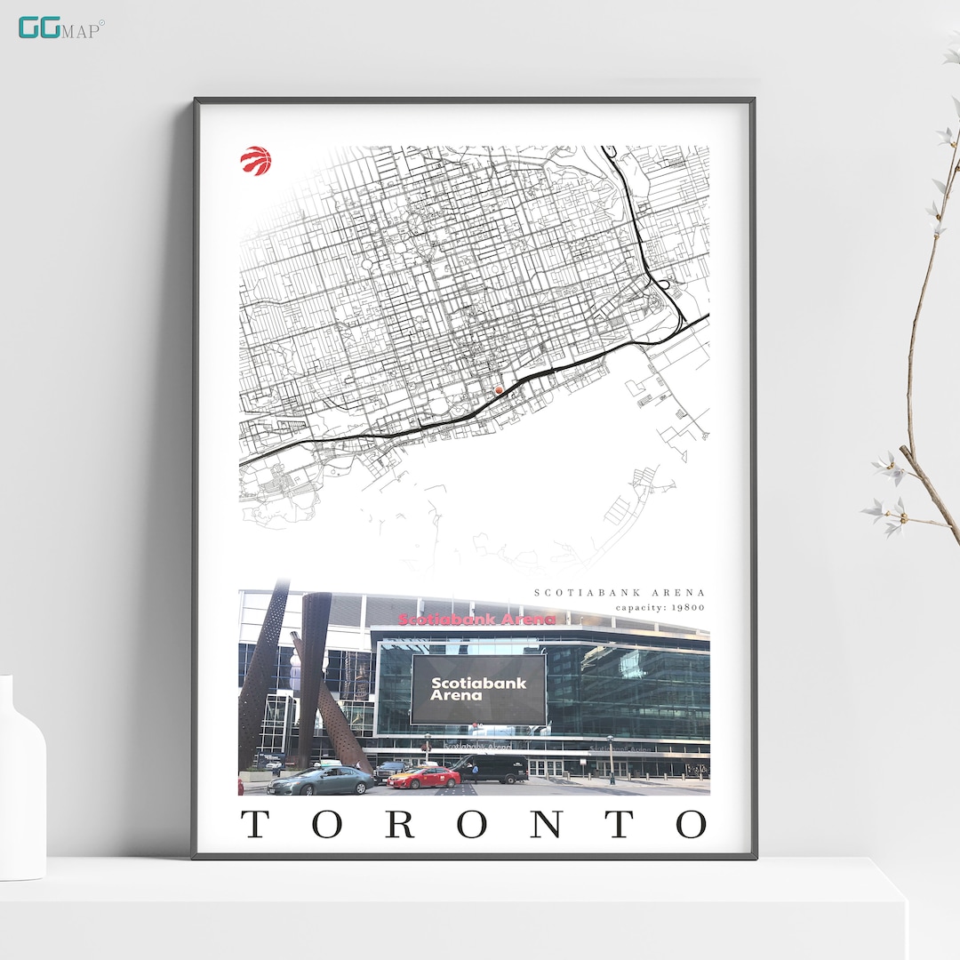 City Map of TORONTO - Air Canada Centre - Home Decor Toronto - Air ...
