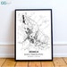 City Map of ZENICA Home Decor Wall Decor Office Map Travel Map Print ...