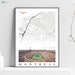 City Map of MONTREAL IGA Stadium IGA Stadium Gift Montreal Wall Decor ...