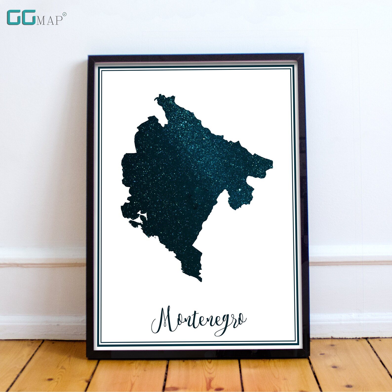 MONTENEGRO Map Montenegro Stars Map Travel Poster Home Decor Wall Decor ...