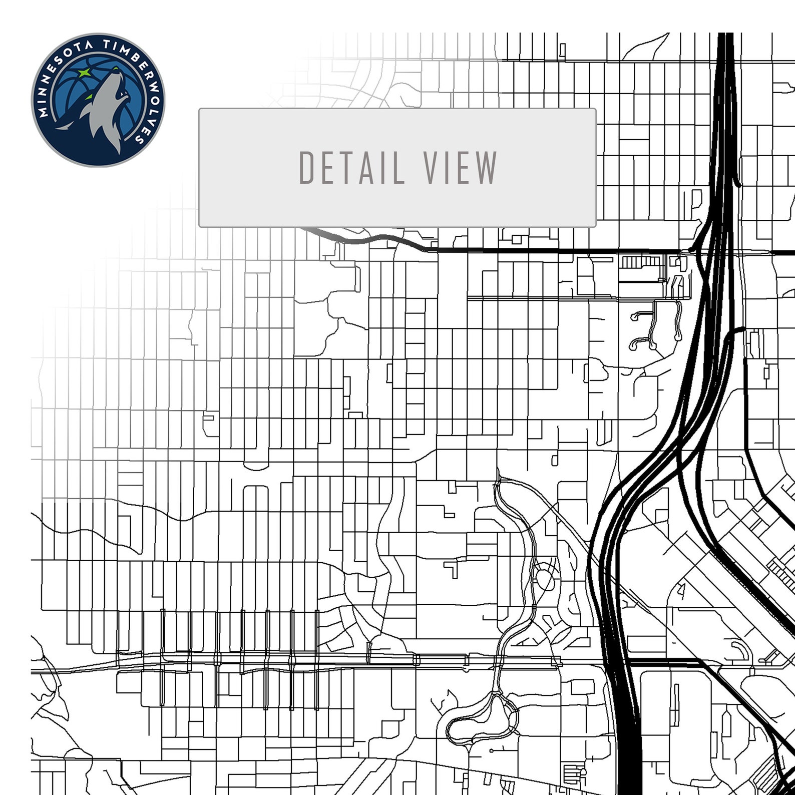 City Map of MINNEAPOLIS Target Center Home Decor - Etsy