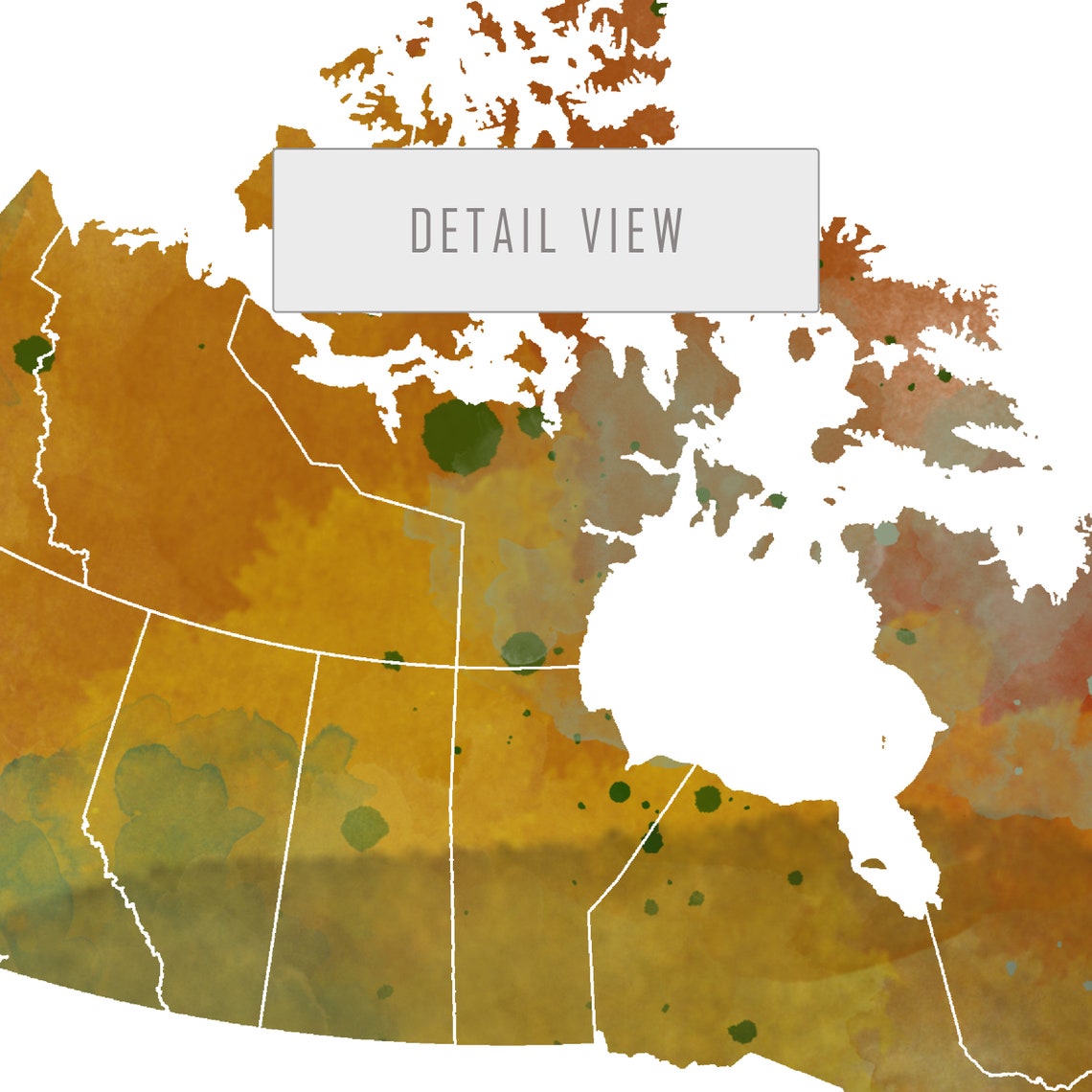 CANADA Map Canada Watercolor Map Travel Poster Home - Etsy