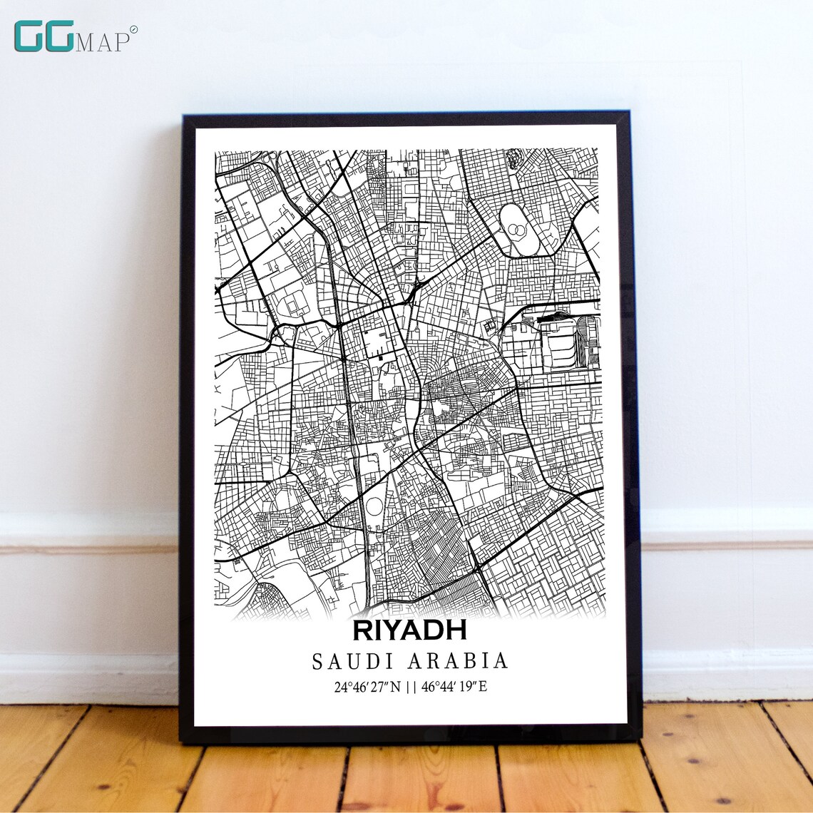 City Map of RIYADH Home Decor Wall Decor Office Map - Etsy