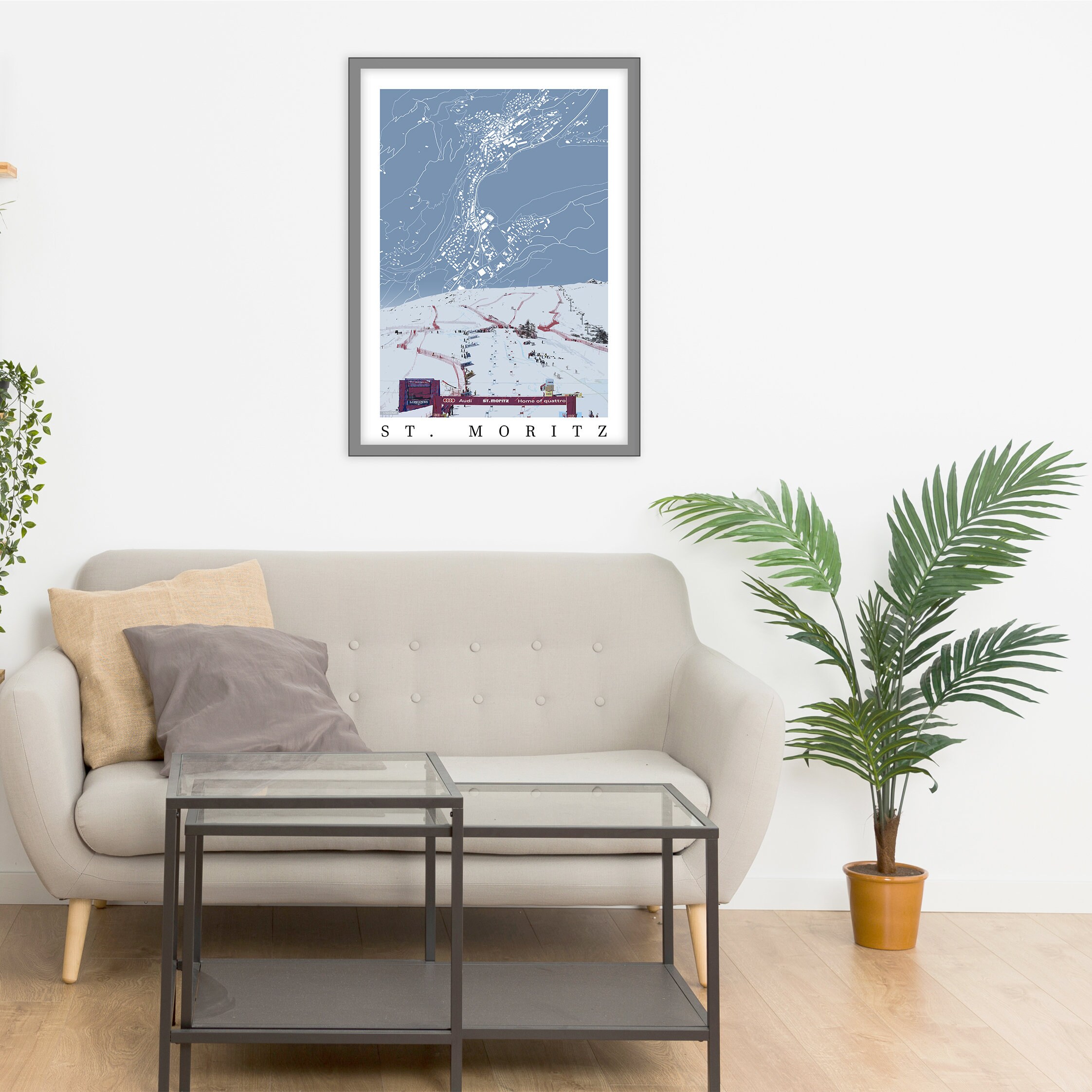 City Map of ST. Moritz St. Moritz Skiing St. Moritz Skiing Adventure ST ...