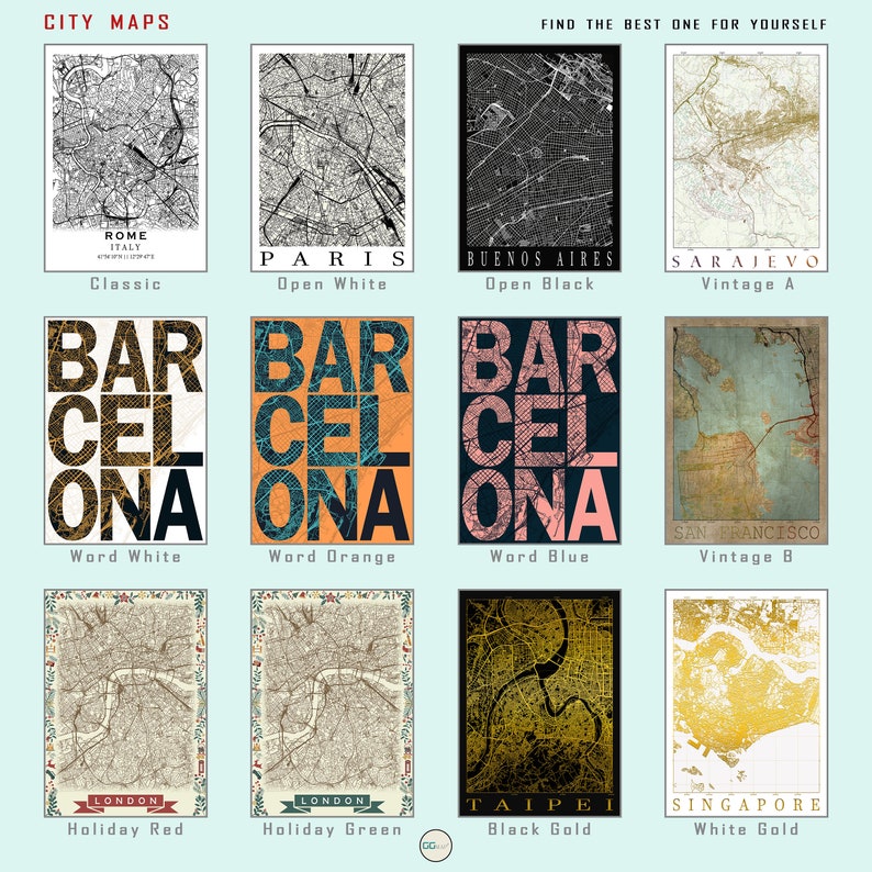 City Map of JAJCE Home Decor Wall Decor Office Map Travel Map Print Map ...