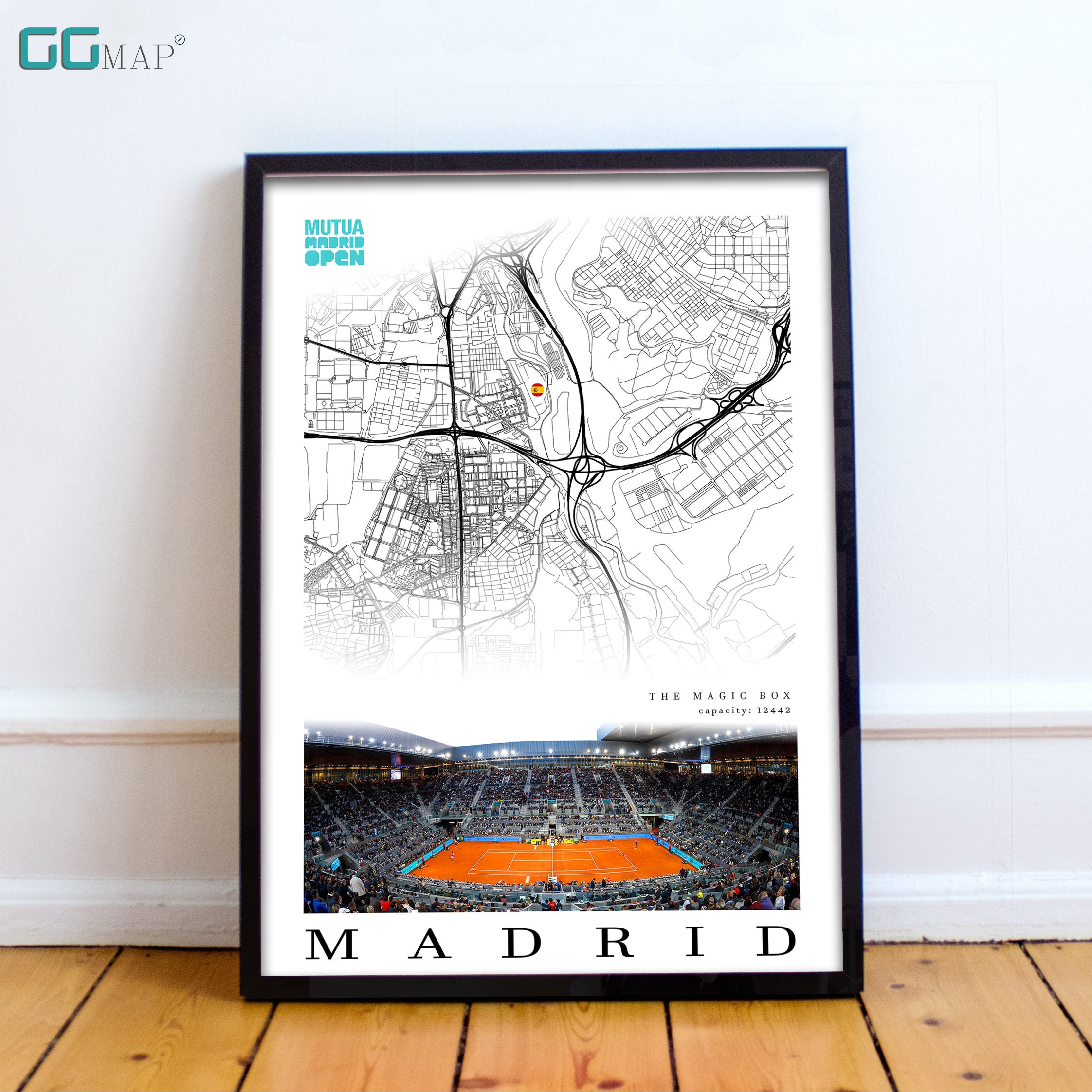 City Map of MADRID the Magic Box the Magic Box Wall Decor - Etsy