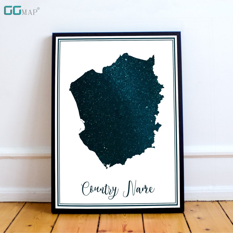 STARS Country Map DIGITAL DOWNLOAD Stars Country Map Your Contry Your ...