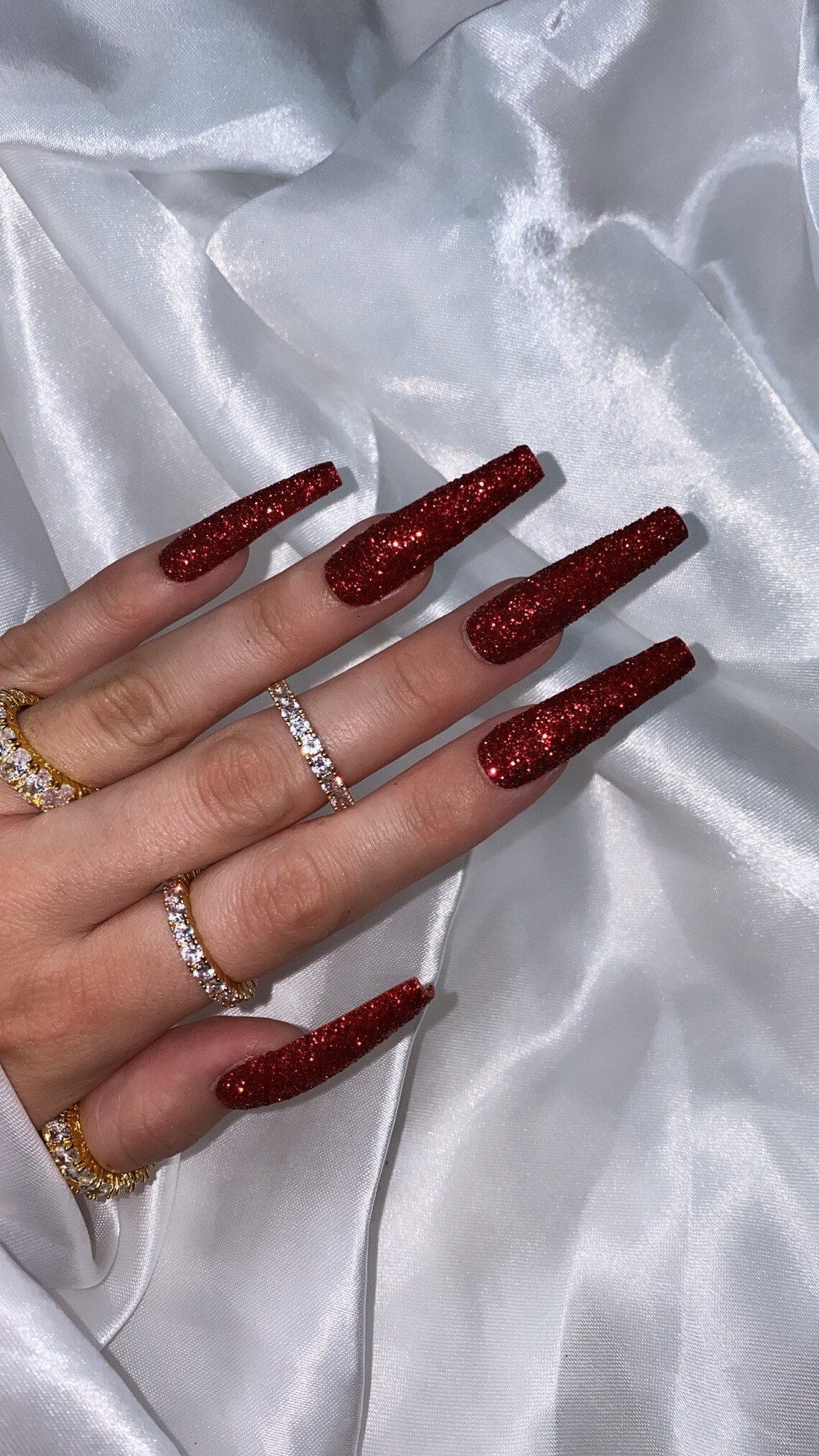 Ruby Slippers Raw Glitter Press on Nail Set - Etsy