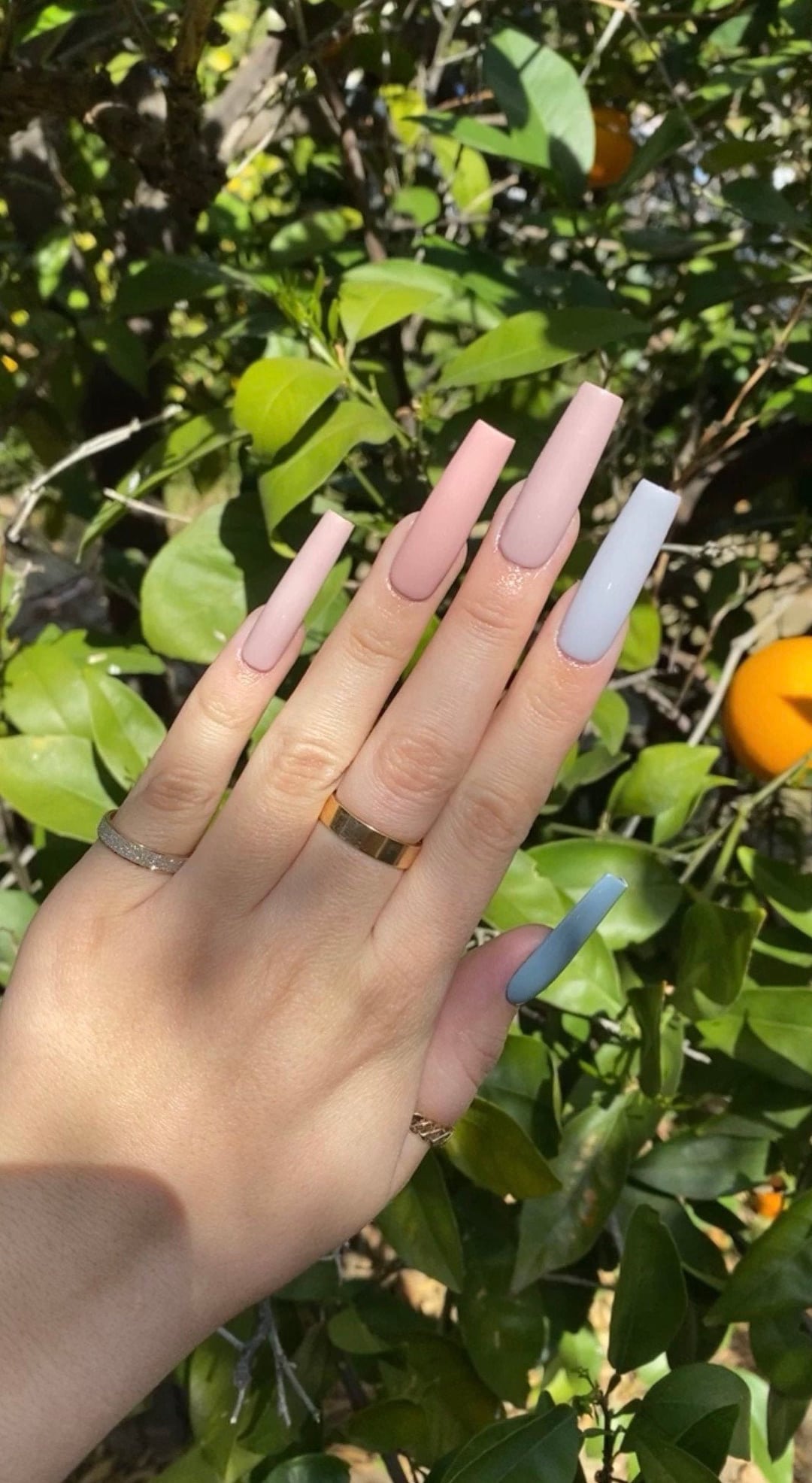 Pastel Shades Press on Nail Set - Etsy