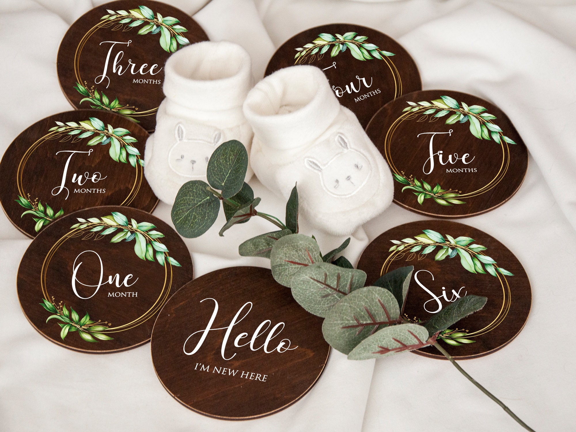 Baby Milestone Cards Wooden Milestone Signs Baby Photo Prop | Etsy