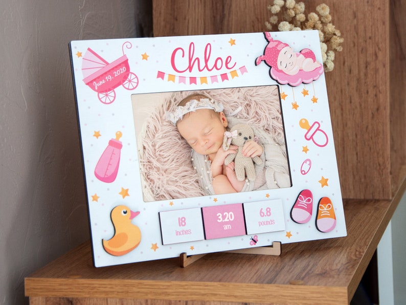 Baby Picture Frame New Mom Gift Custom Photo Frame New Baby | Etsy
