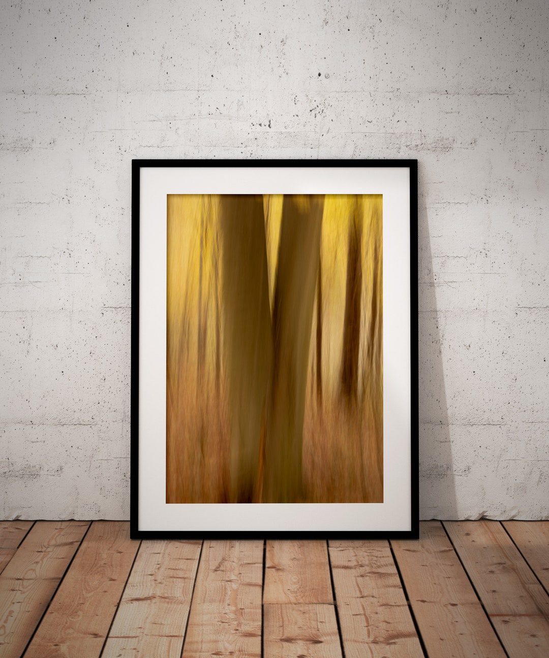 Abstract Autumn Trees Photograph, Woodland Wall Art - Etsy