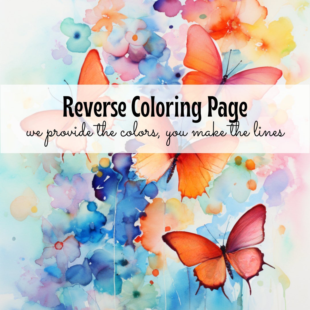 Reverse Coloring Page Coloring Book Coloring Pages Reverse Adult ...