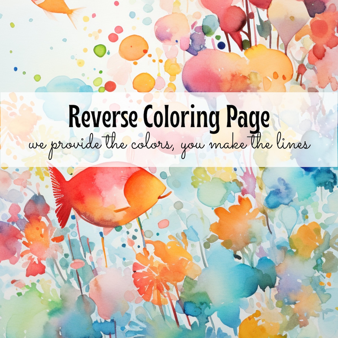 Reverse Coloring Page Coloring Book Coloring Pages Reverse Adult ...