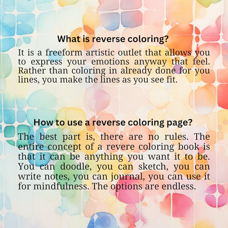Reverse Coloring Pages Adult Coloring Page Coloring Pages Reverse ...